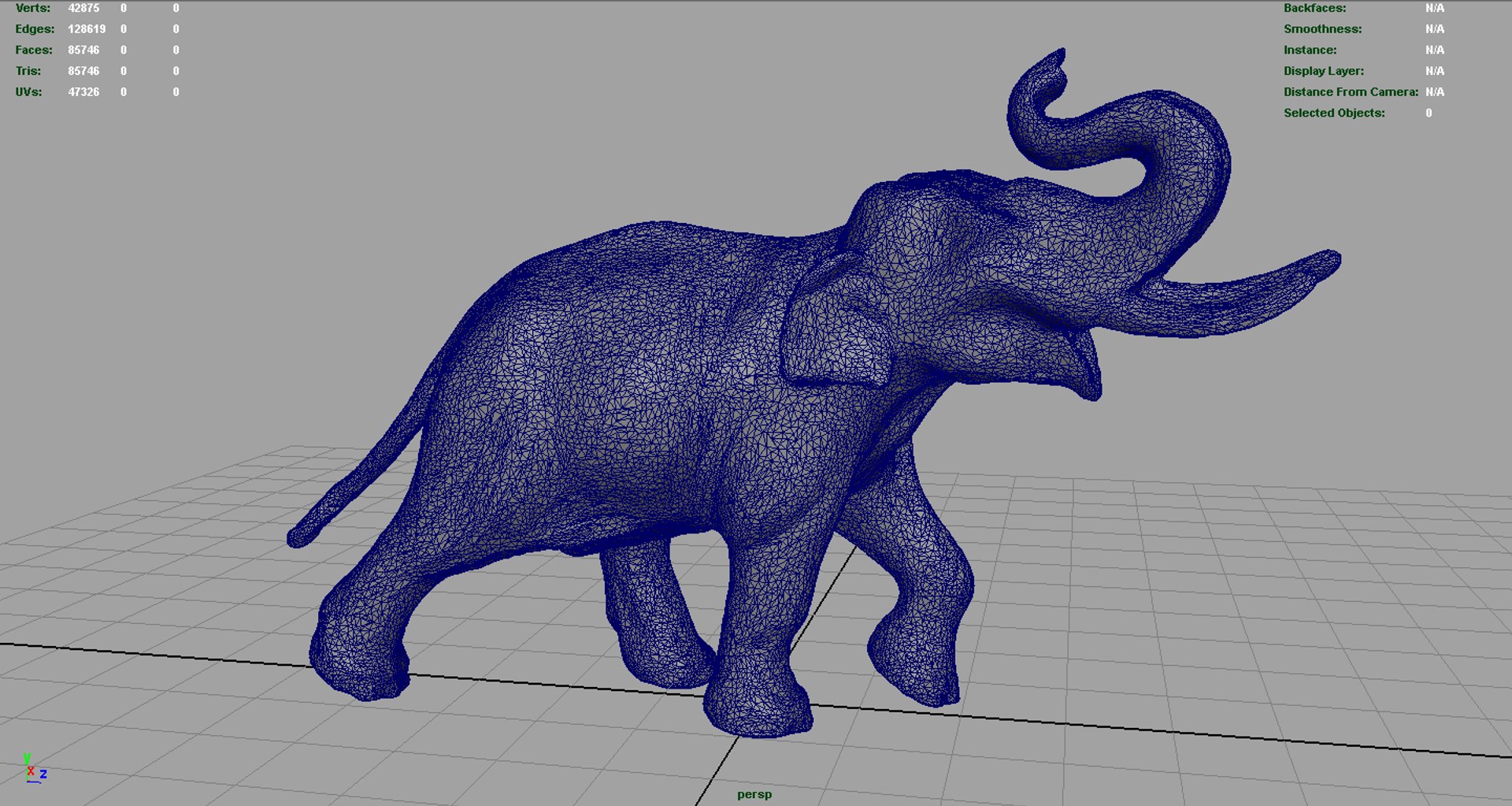 3d asian elephant