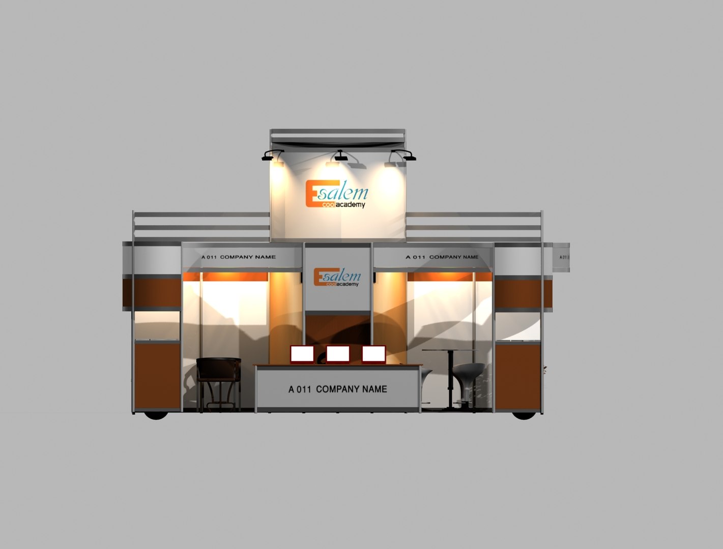 Exhibition Booth 4x6 3D - TurboSquid 1430715