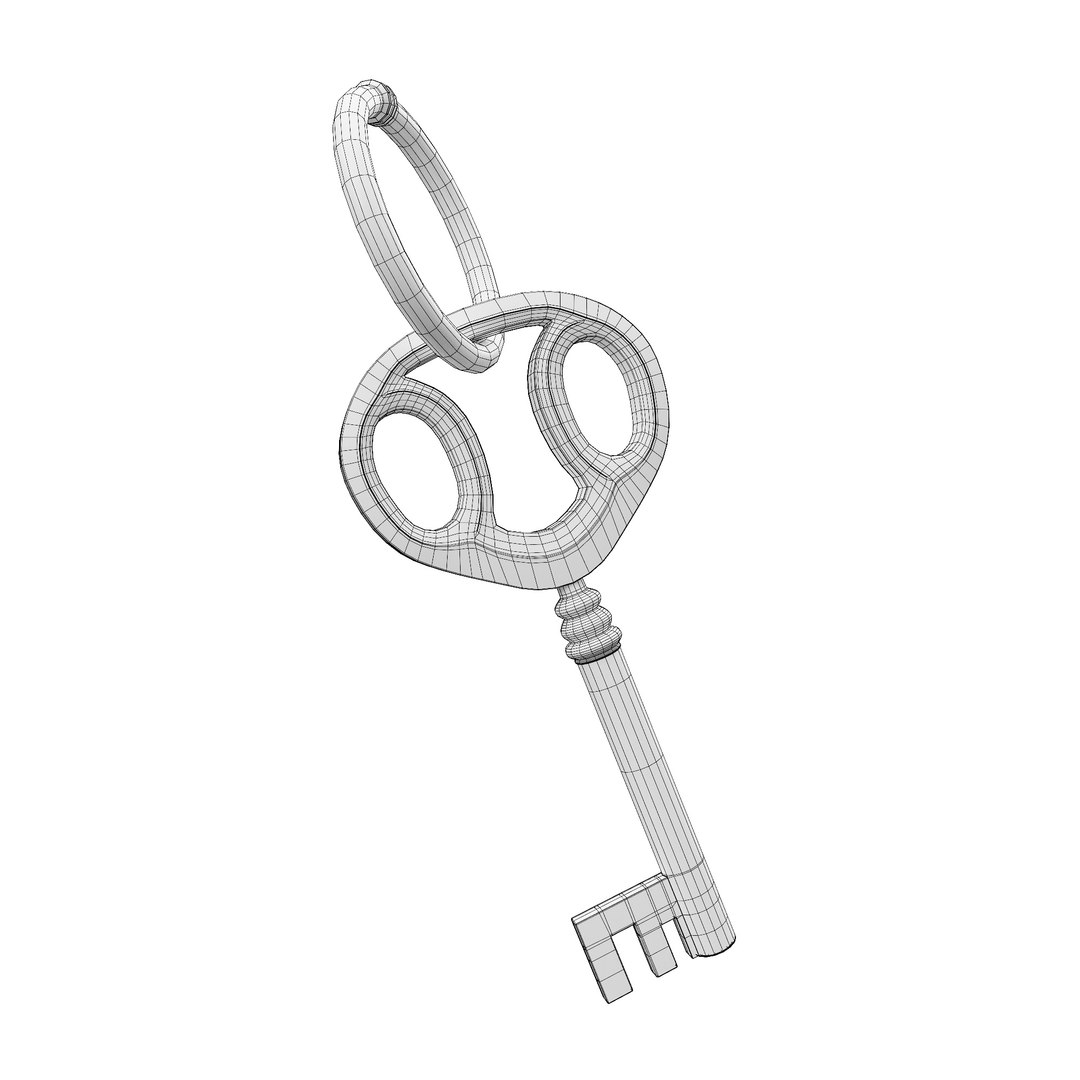 3D Antique key 3d model - TurboSquid 1977122