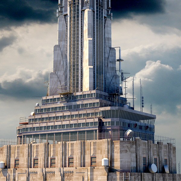 3d model empire state building