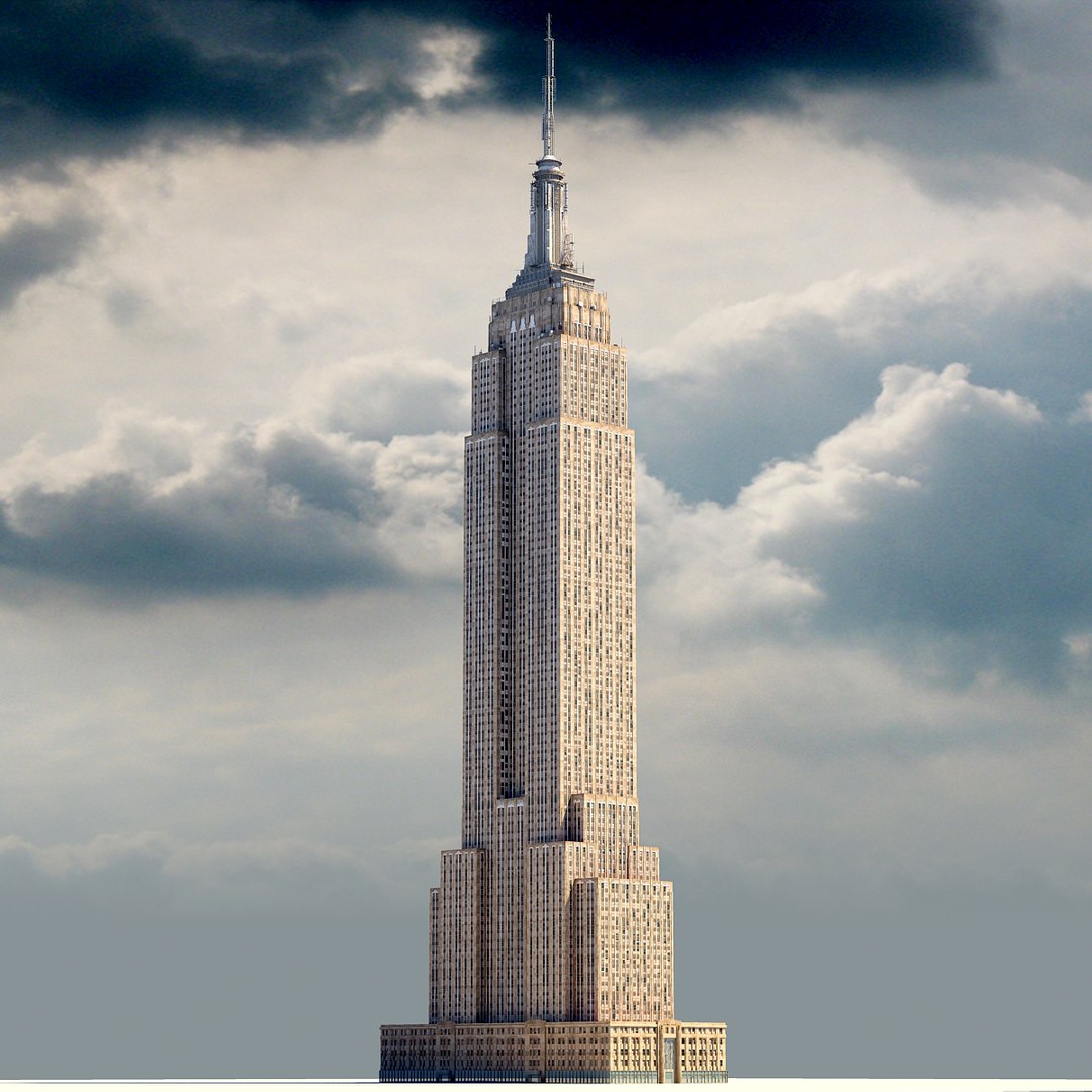 3d model empire state building