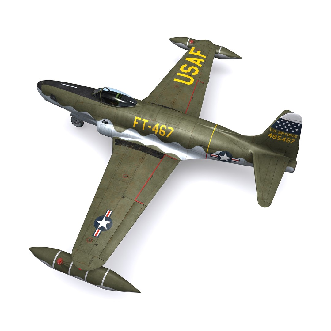 Lockheed Shooting Star F-80 3D Model - TurboSquid 1361140