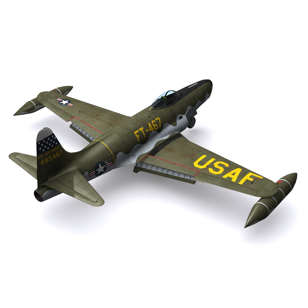 Lockheed Shooting Star F-80 3D Model - TurboSquid 1361140