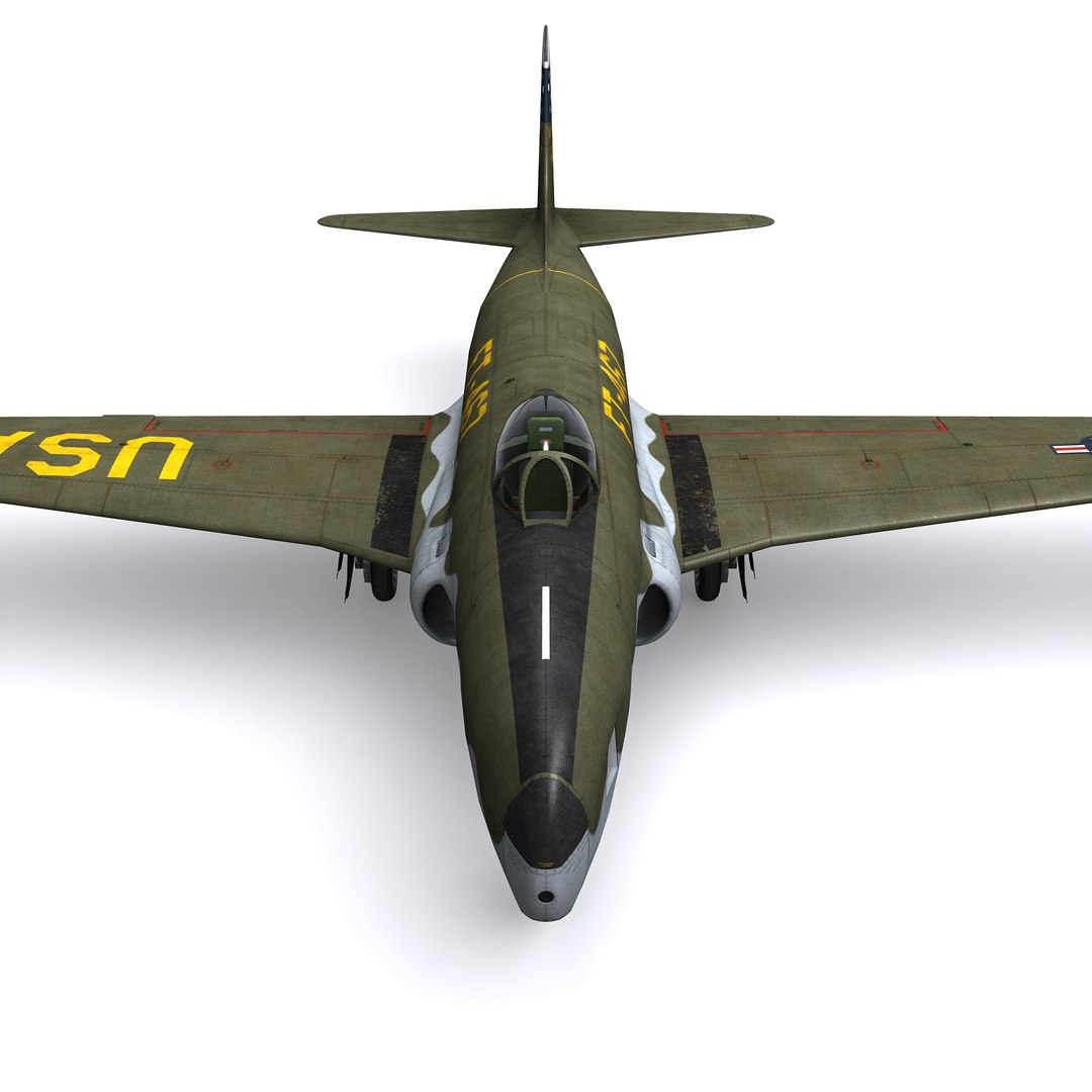 Lockheed shooting star f-80 3D model - TurboSquid 1361140