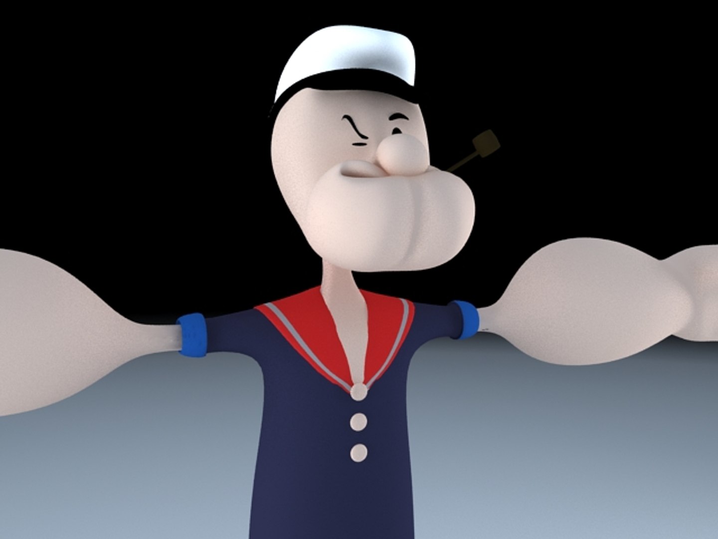 3dsmax Popeye Man