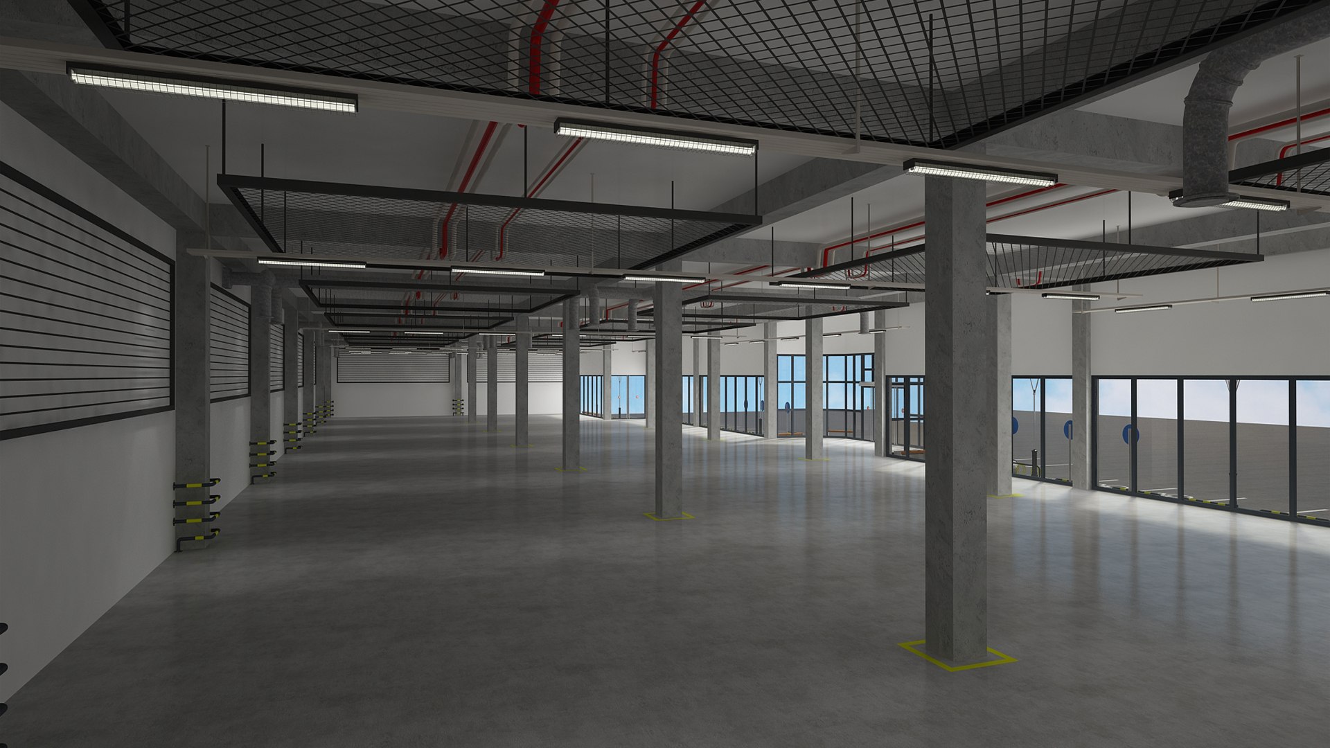 3D Supermarket Building - TurboSquid 1970199