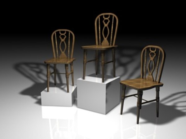 3d chairs model
