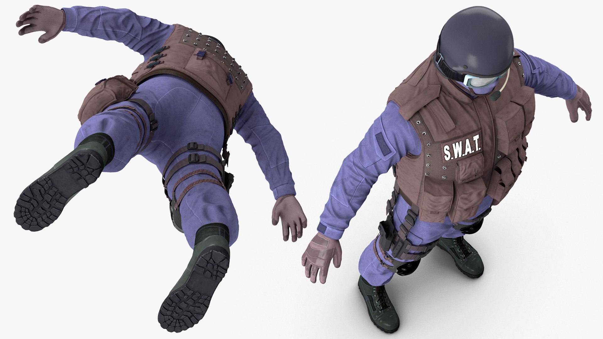 Swat Officer Rigged For Maya 3D Model - TurboSquid 2209158