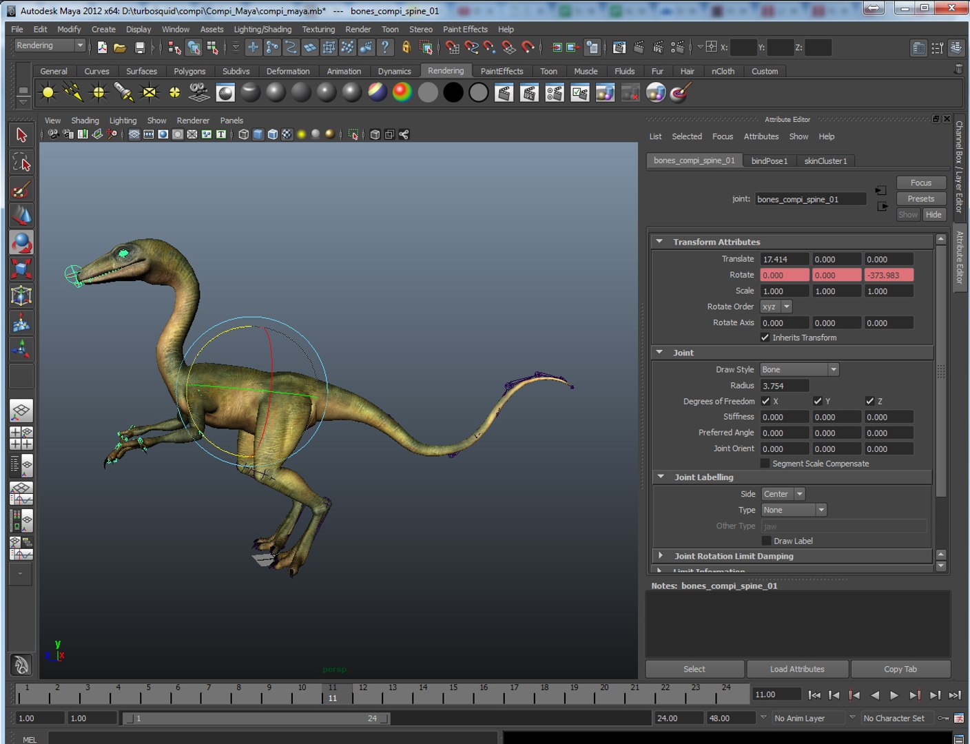 3d Compsognathus Compy Model