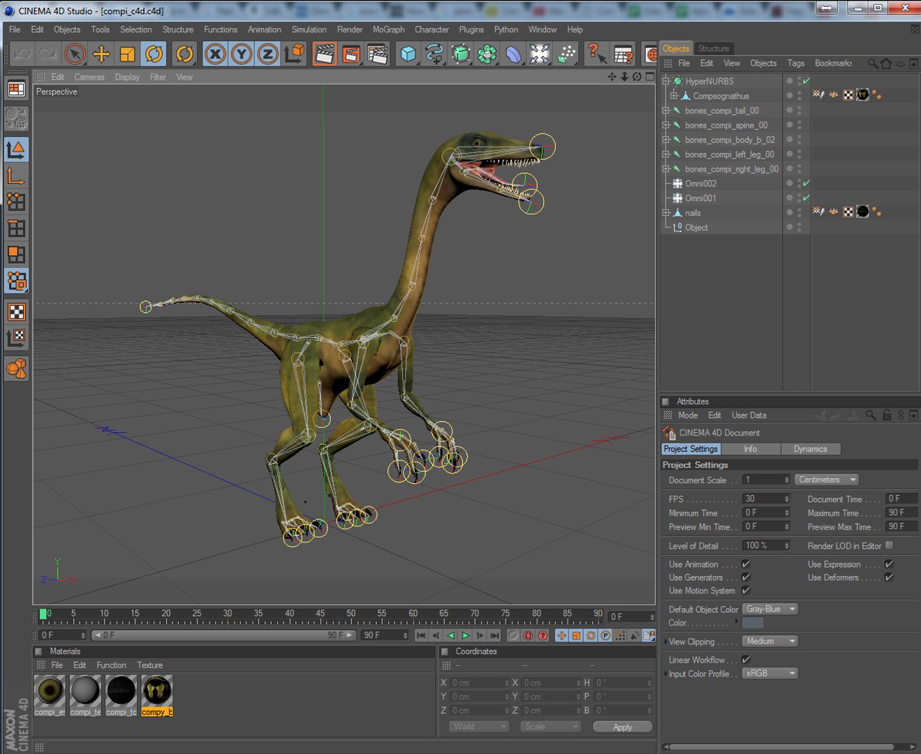 3d Compsognathus Compy Model
