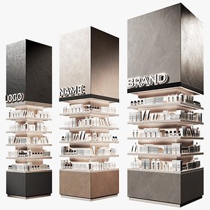 3D Cosmetics Stand Models - Browse & Download Formats - TurboSquid