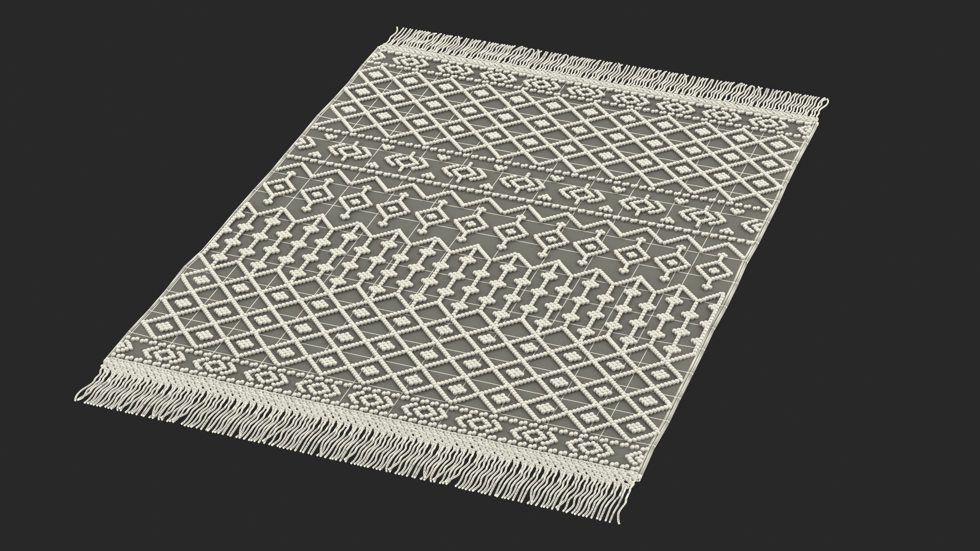 3D Modern Wool Rug Blue Model - TurboSquid 1872866