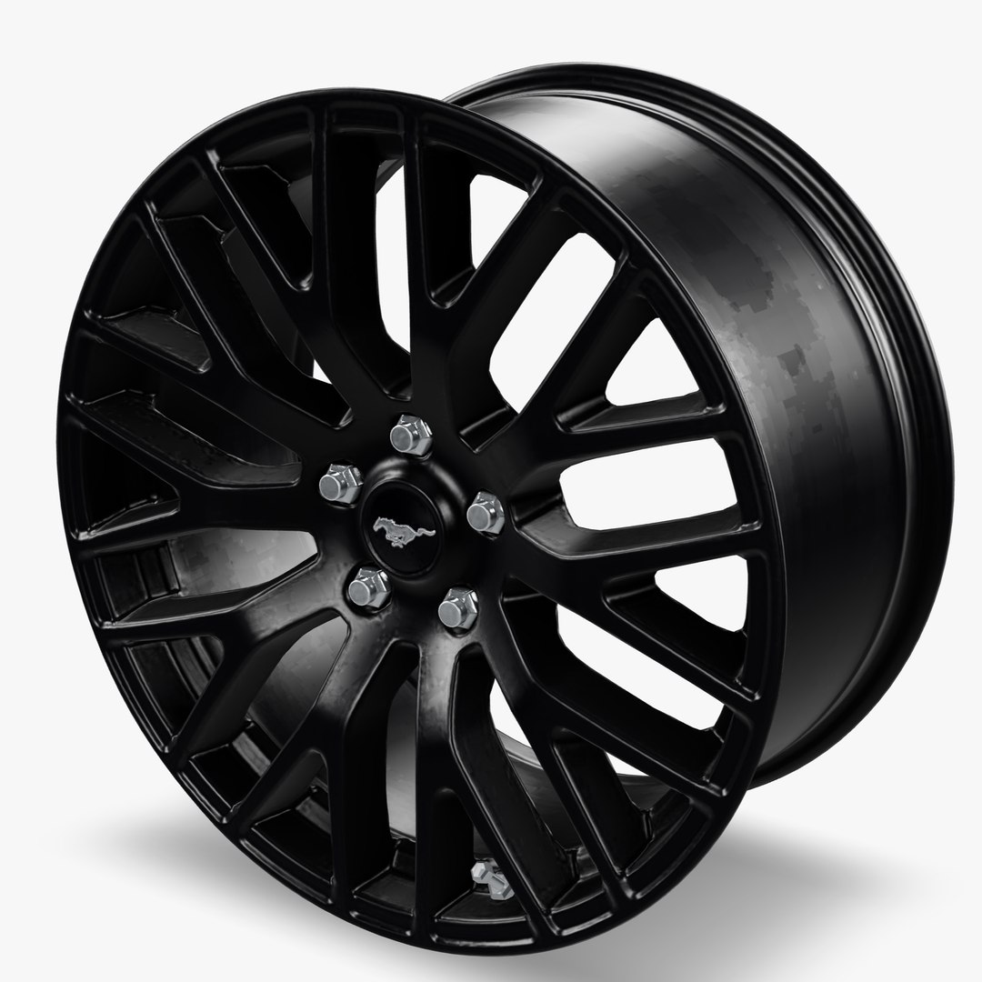 3D Ford Performance GT Performance Pack Wheel Matte Black Mustang ...