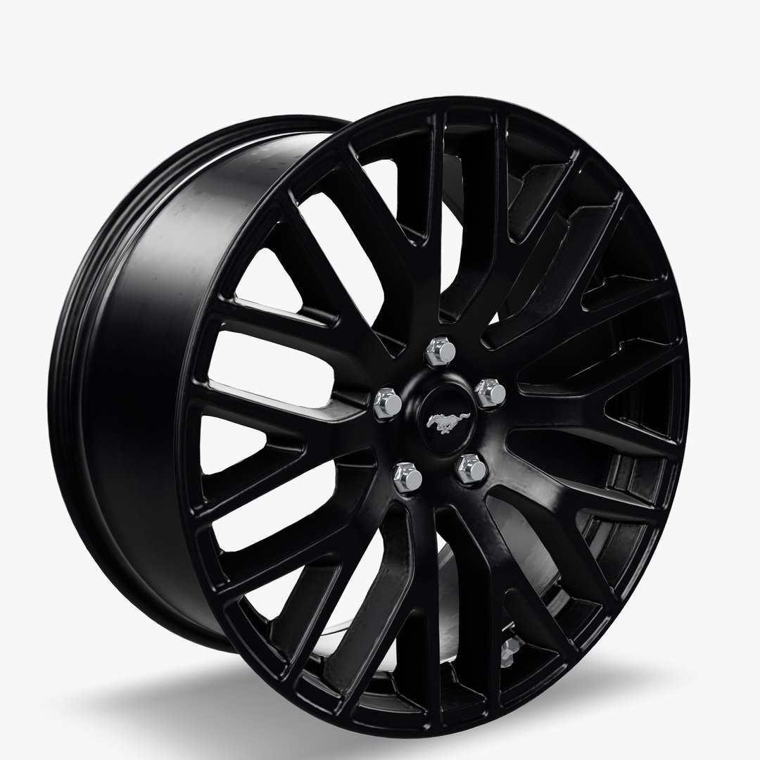 3D Ford Performance GT Performance Pack Wheel Matte Black Mustang ...