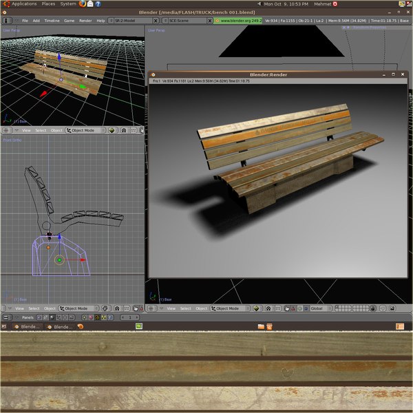 Free Blender Park-Bench Models | TurboSquid