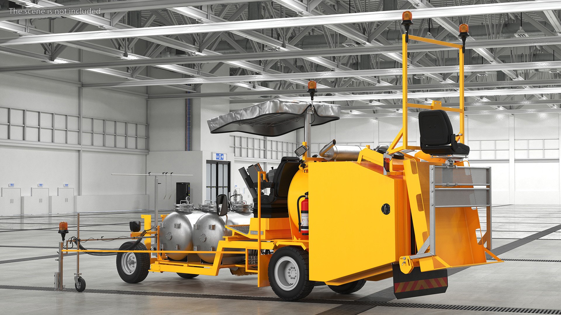 3D Automatic Road Marking Machine - TurboSquid 2163424