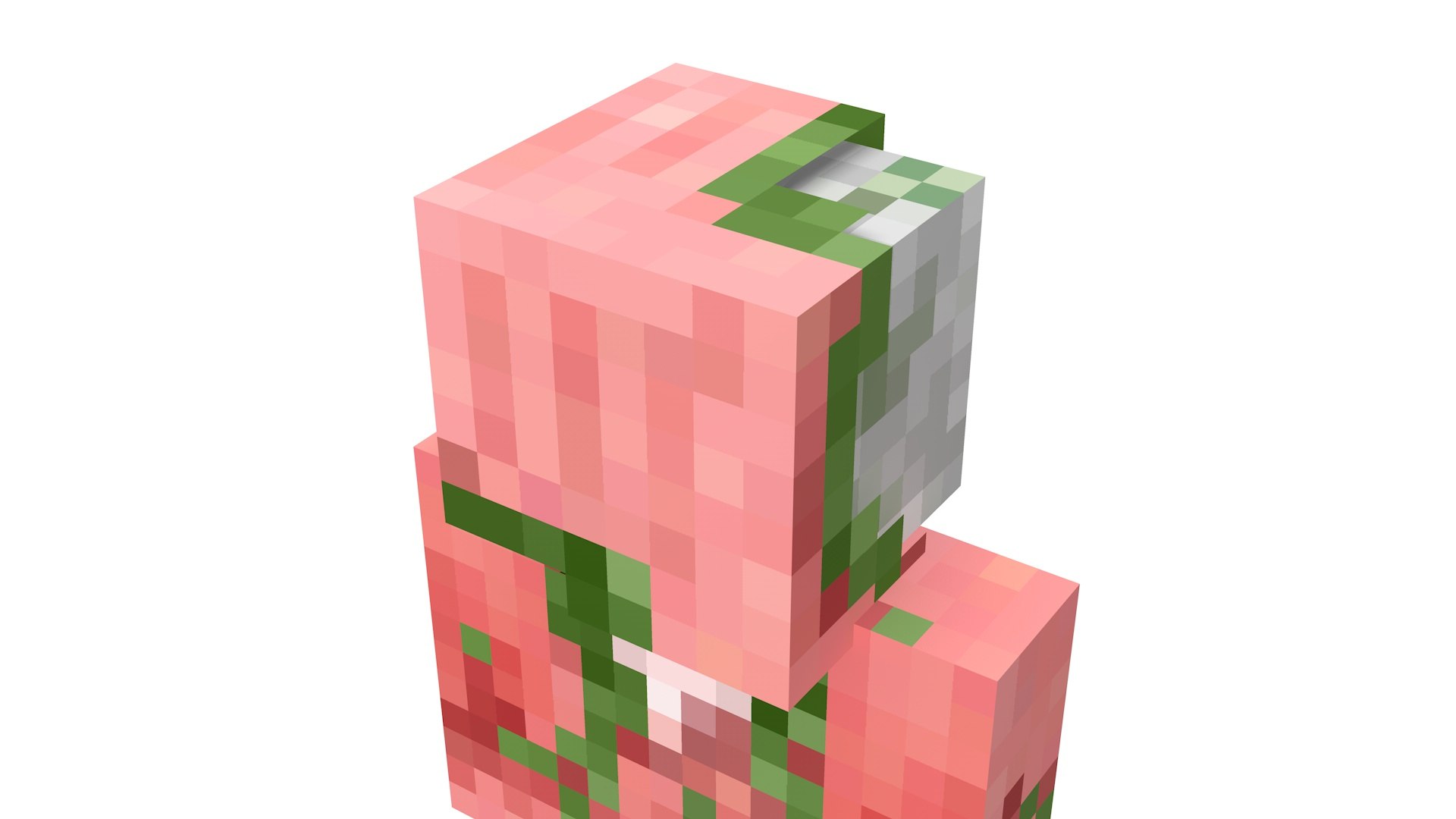 Minecraft Zombie Pigman 3D Model - TurboSquid 1843270