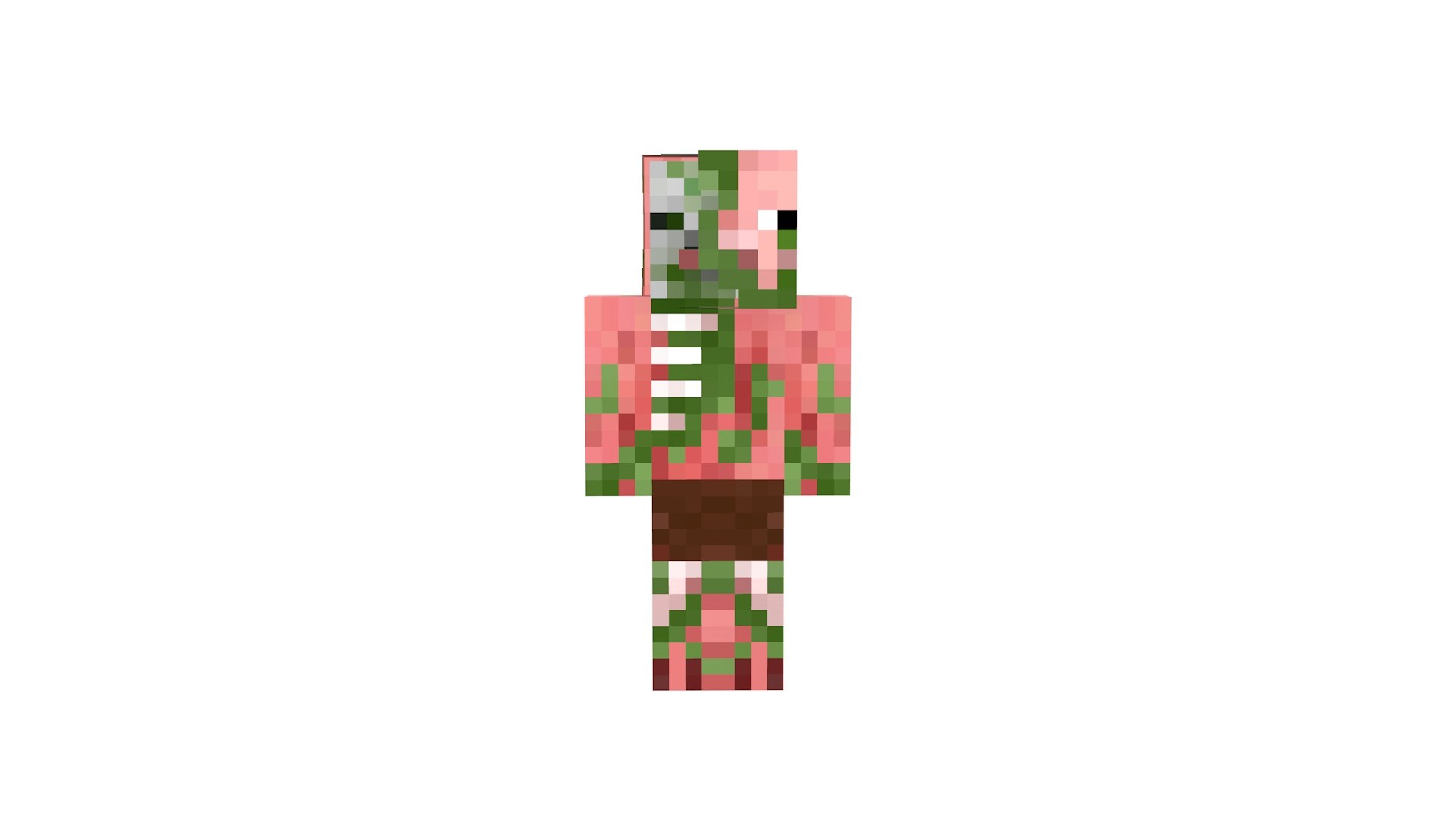 Minecraft Zombie Pigman 3D Model - TurboSquid 1843270