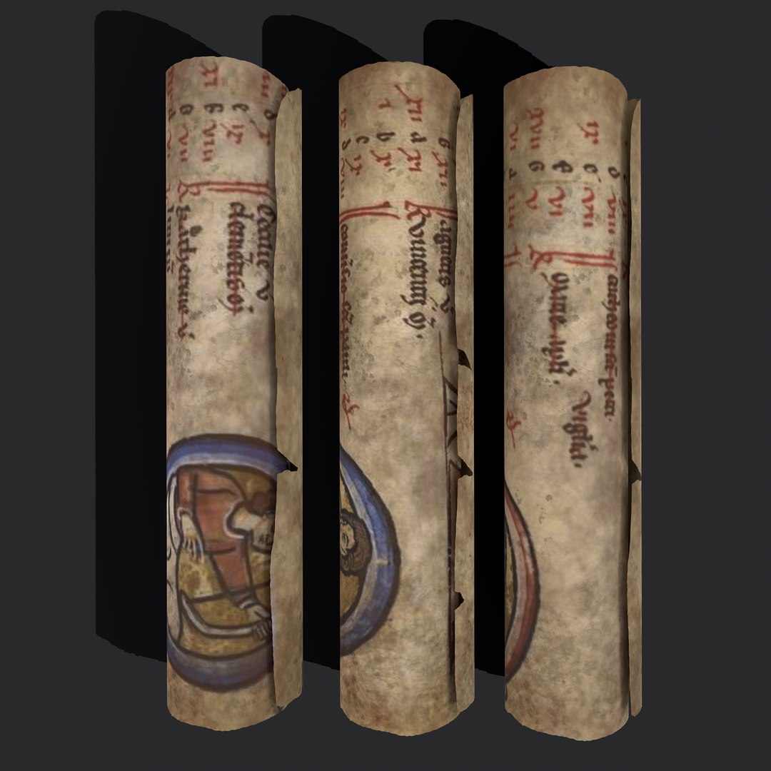 Manuscripts Pages and Scrolls 3D - TurboSquid 1751708