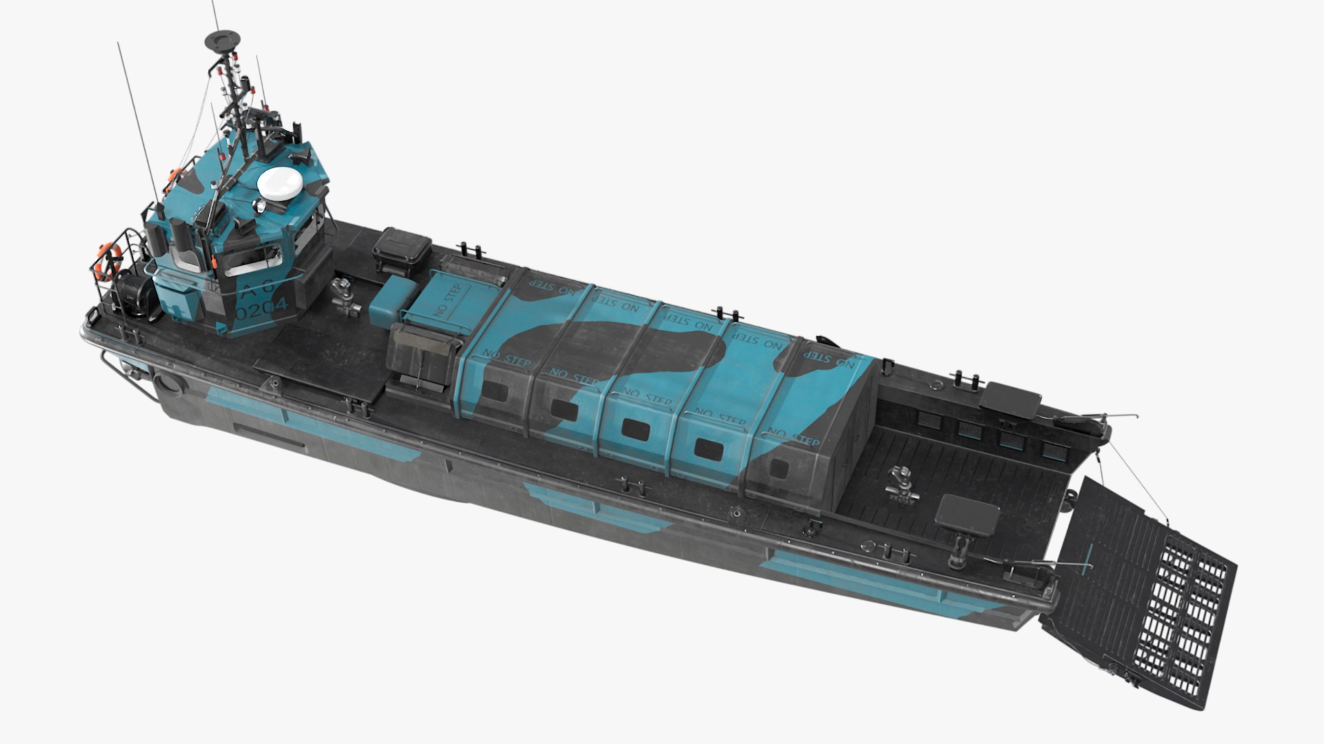 3D Model LCVP Landing Craft - TurboSquid 2326405