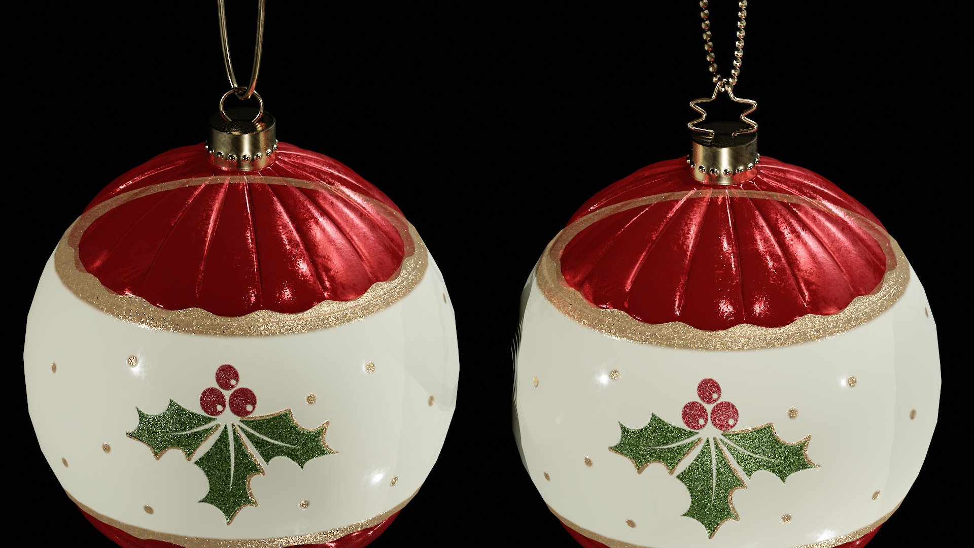 3D Christmas Ornaments Style 15 Model - TurboSquid 2319105