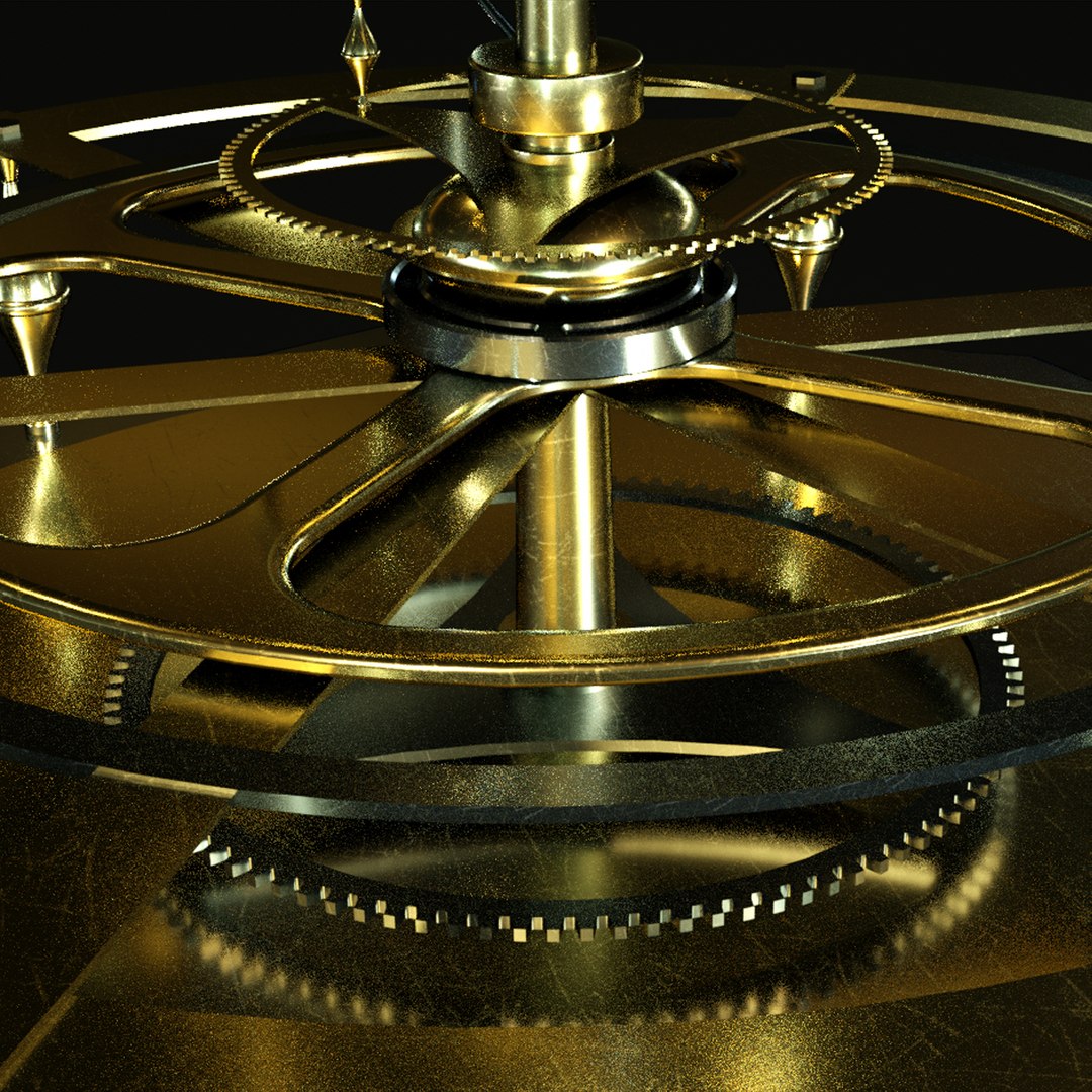 Gold Planetarium Model - TurboSquid 1209733