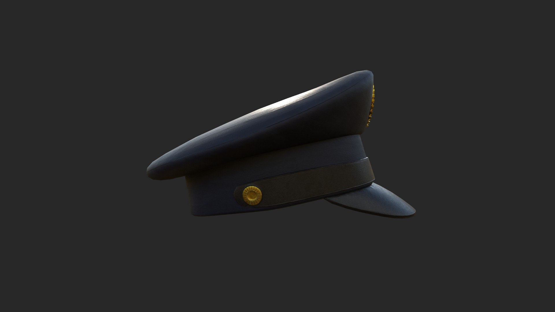 3D Model Police Hat - TurboSquid 2186575