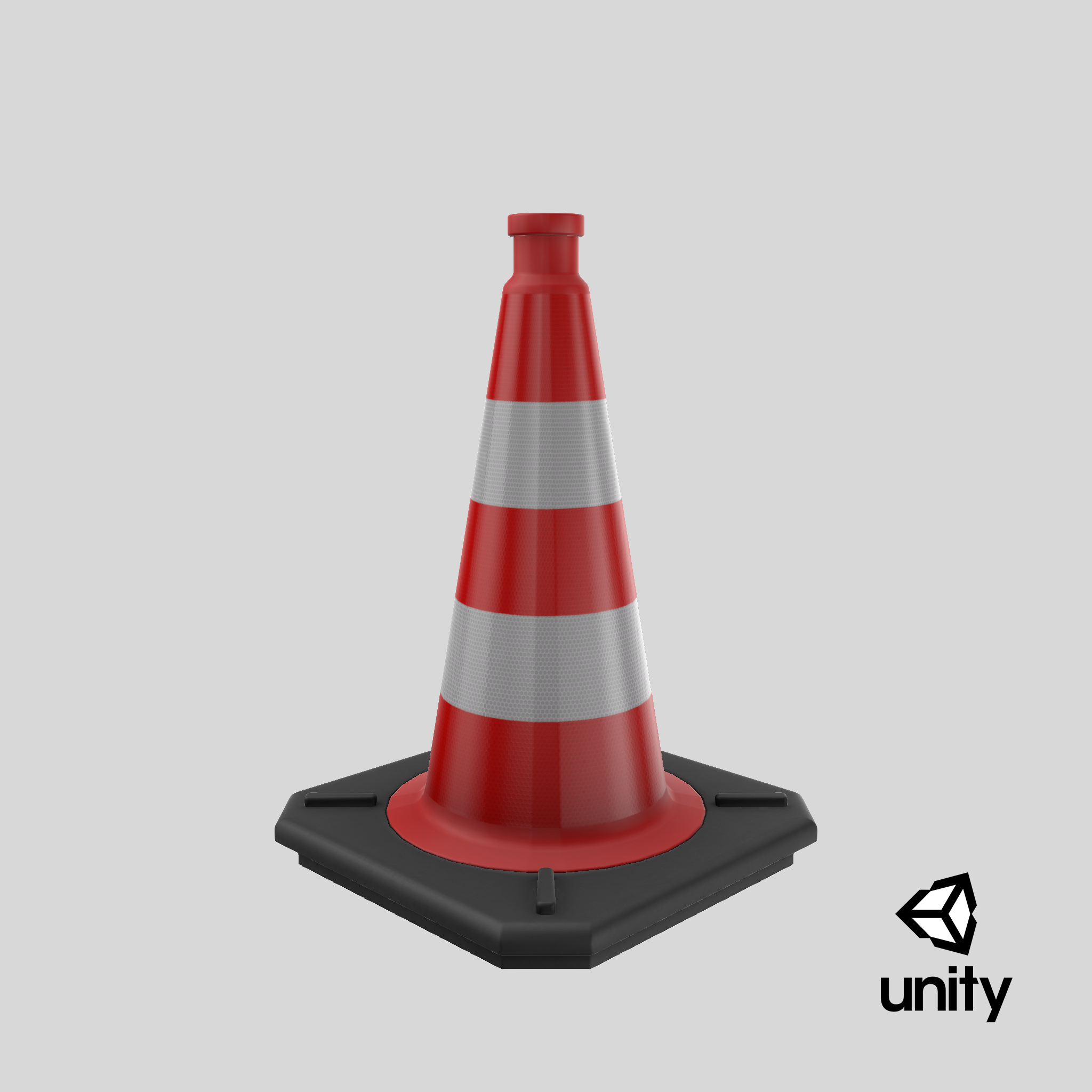 Traffic Cone Fully Reflective 50cm 3D model - TurboSquid 1878030