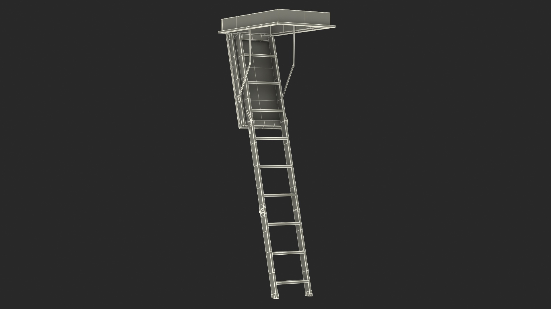 Attic Ladder model - TurboSquid 1935030