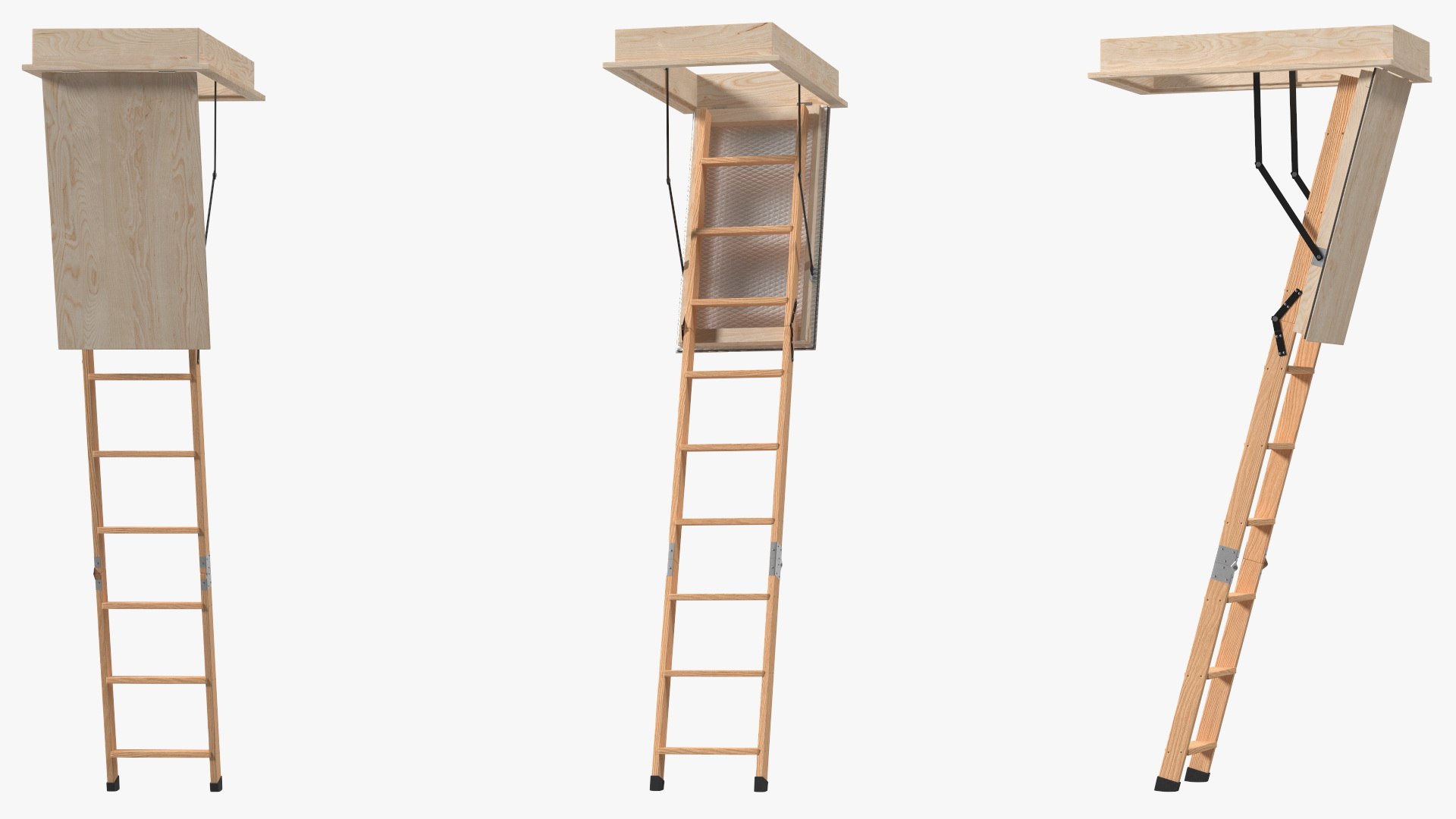 Attic Ladder model - TurboSquid 1935030