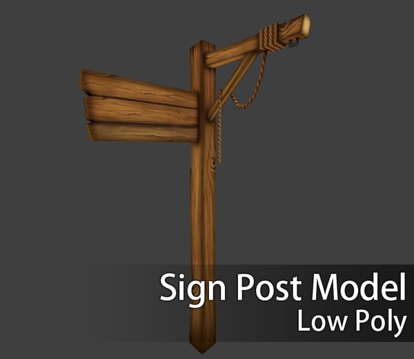sign post 3d x