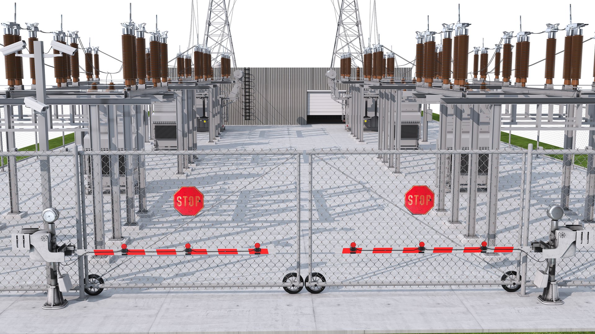 3D Hydroelectric Dam And Electrical Substation - TurboSquid 2299596