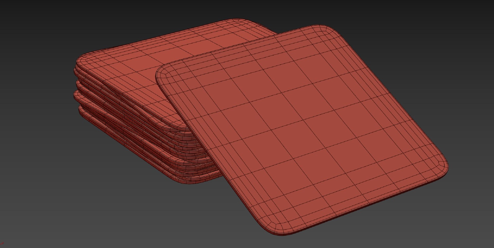 3D Stack Of Paper Coasters Model - TurboSquid 1874462
