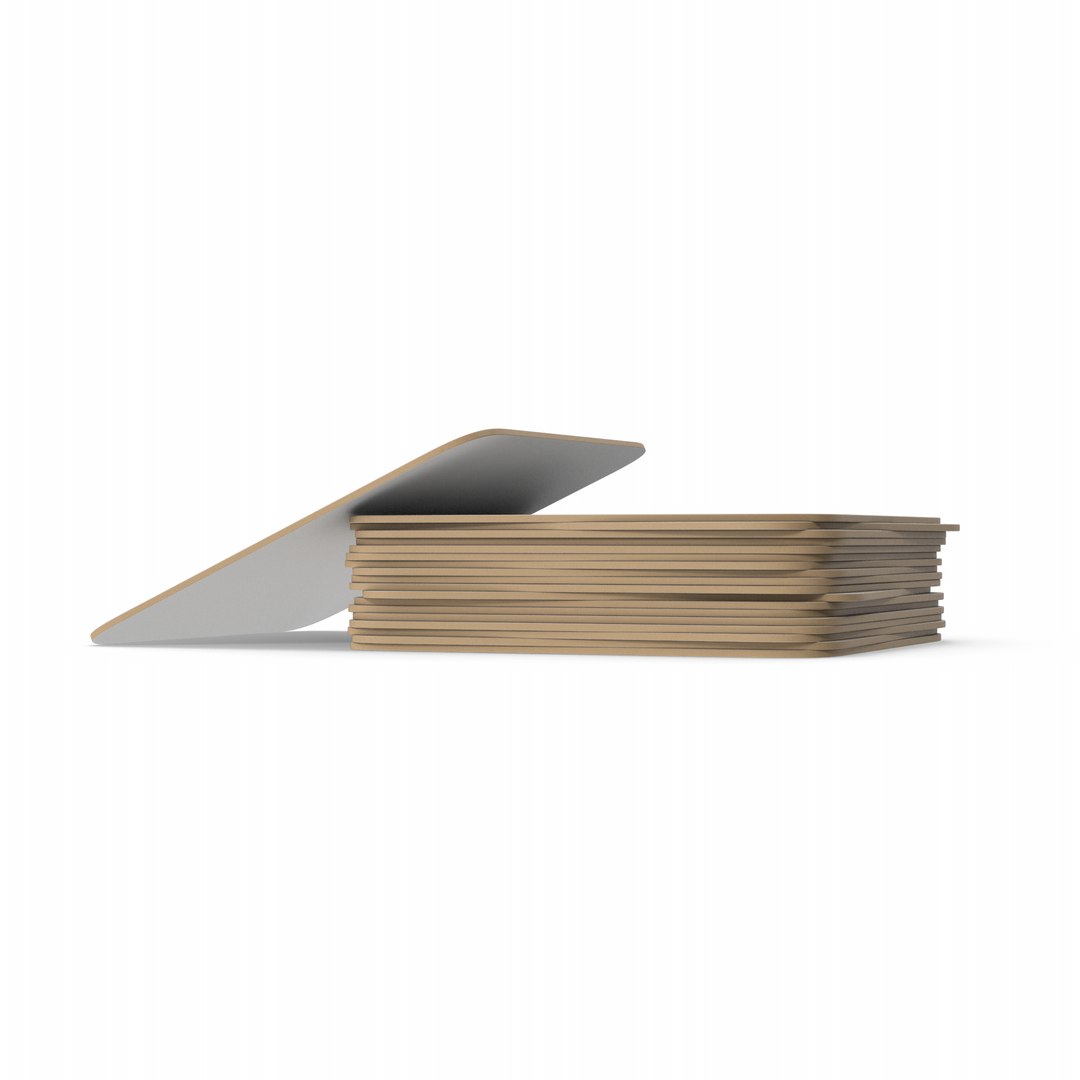 3D Stack Of Paper Coasters Model - TurboSquid 1874462