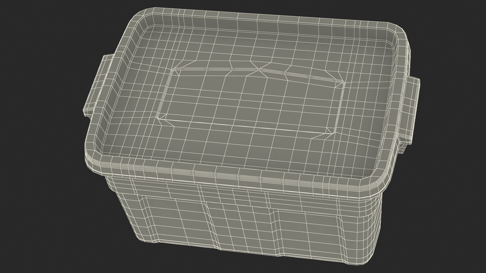 3D Stackable Storage Tote With Lid 14 Gallon Model - TurboSquid 1799608