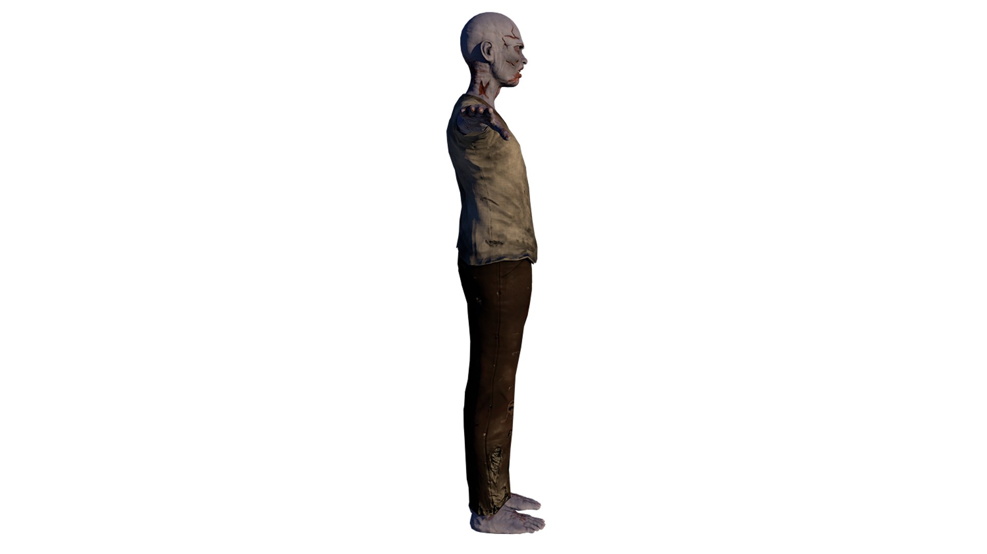 Free Zombie Male 3d Model