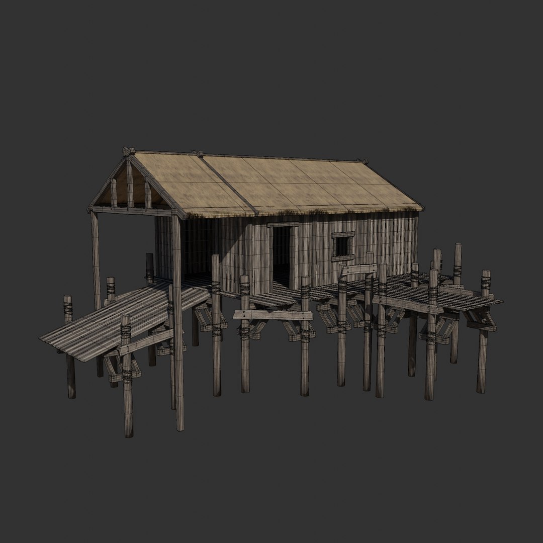 3D HARBOUR PORT MEDIEVAL HARBOR DOCKS FISHERMAN PIER COLLECTION ...