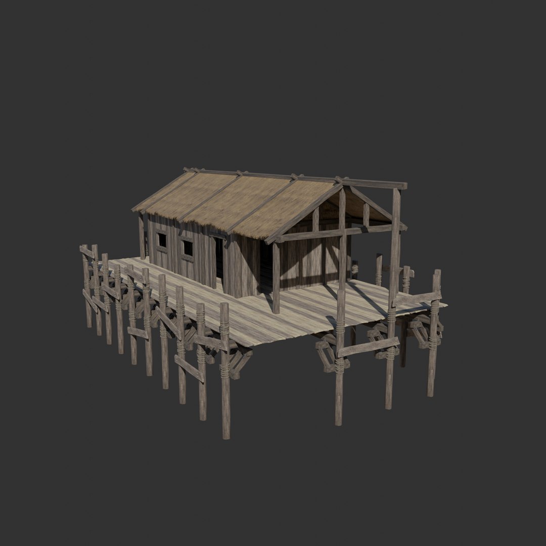 3D HARBOUR PORT MEDIEVAL HARBOR DOCKS FISHERMAN PIER COLLECTION ...