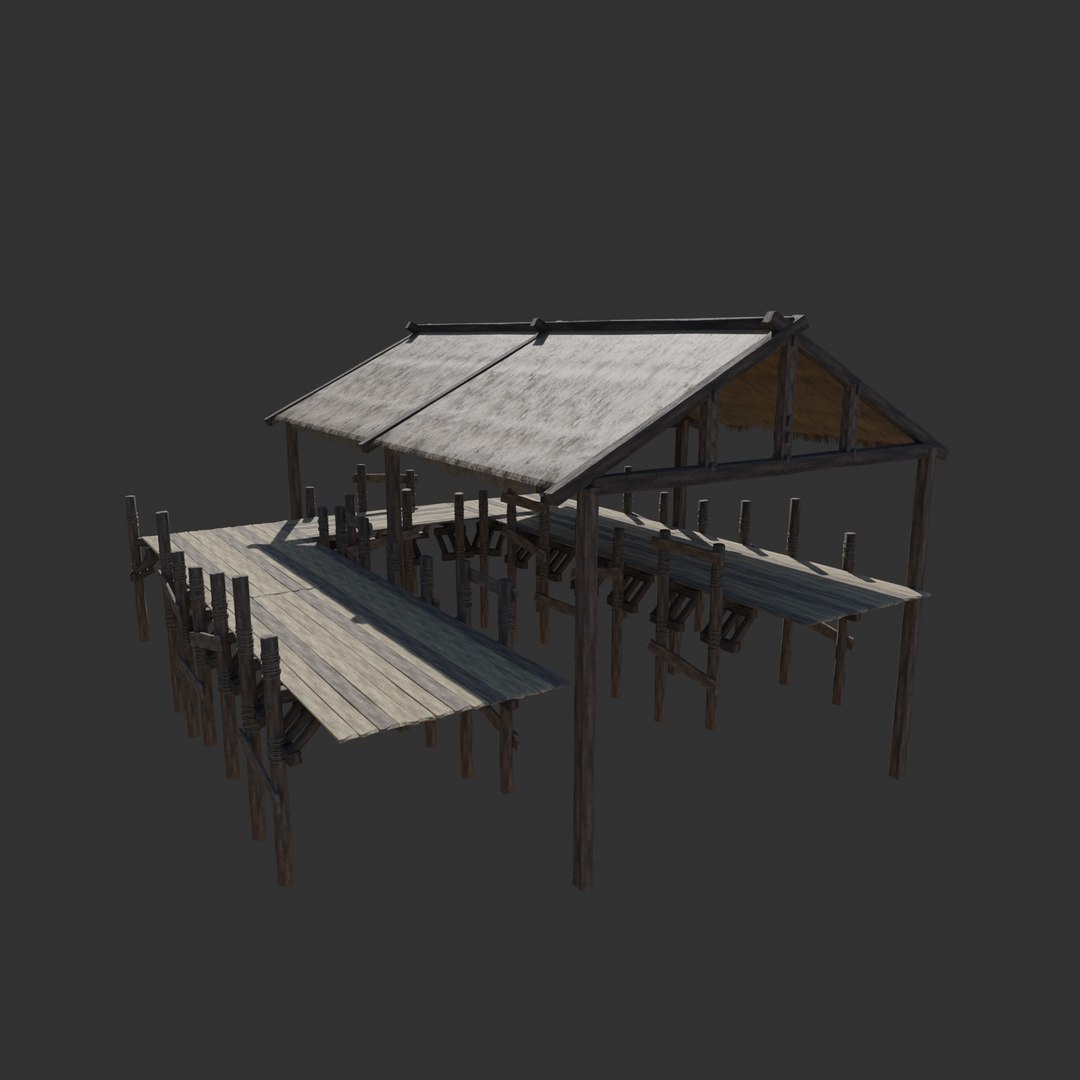 3D HARBOUR PORT MEDIEVAL HARBOR DOCKS FISHERMAN PIER COLLECTION ...