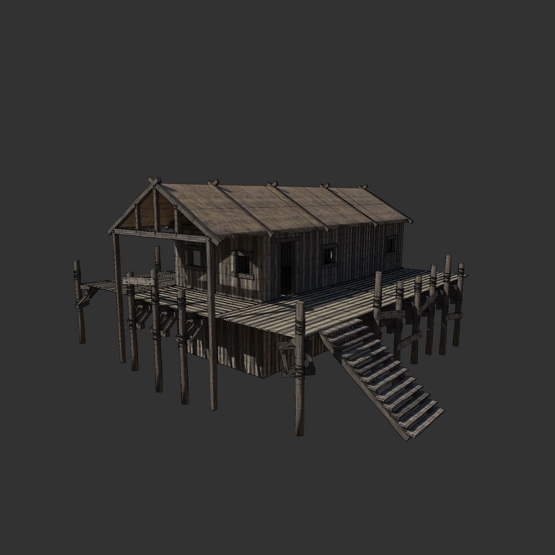 3D HARBOUR PORT MEDIEVAL HARBOR DOCKS FISHERMAN PIER COLLECTION ...