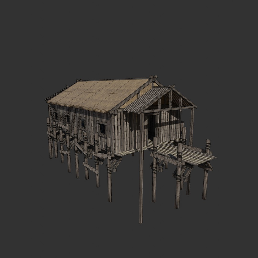 3D HARBOUR PORT MEDIEVAL HARBOR DOCKS FISHERMAN PIER COLLECTION ...