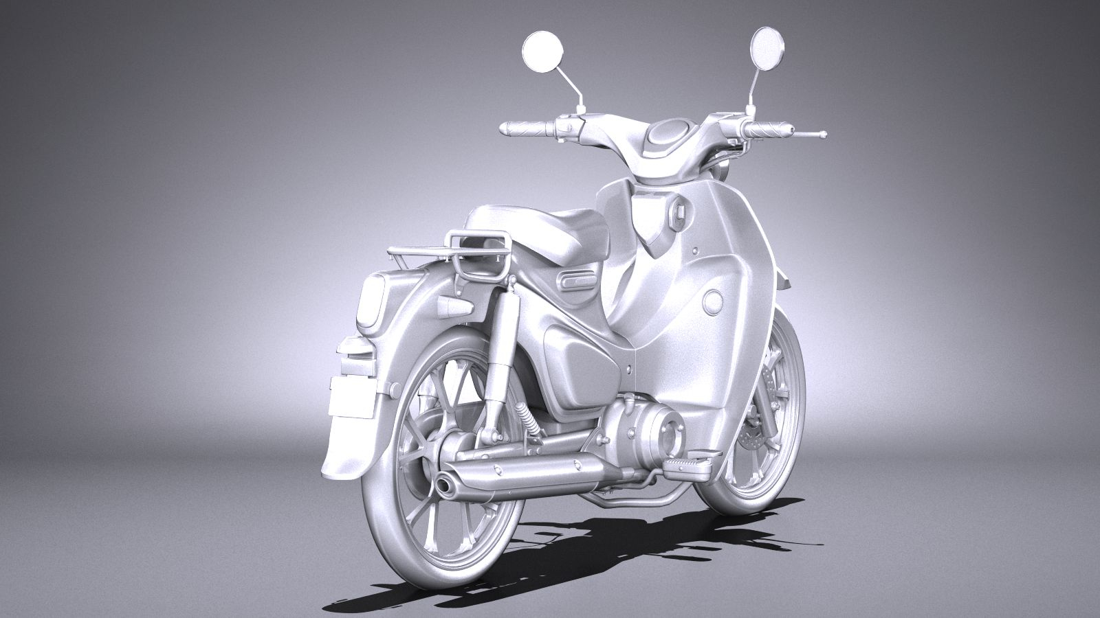 혼다 슈퍼 Cub C125 2019 3D 모델 - TurboSquid 1411404