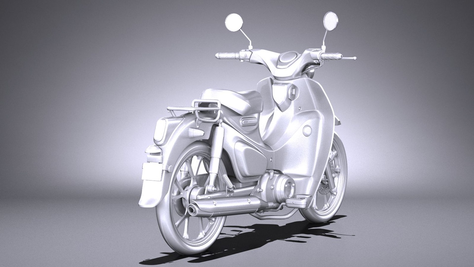3D Honda Super Cub - TurboSquid 1411404