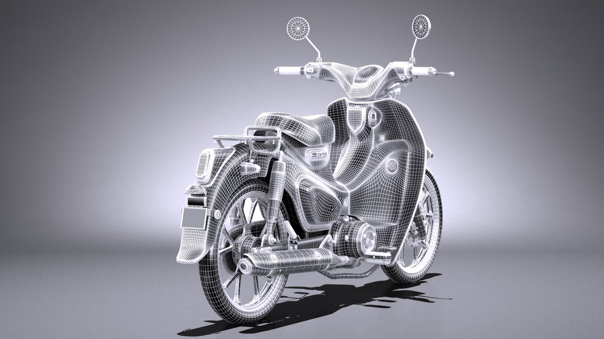 3D Honda Super Cub - TurboSquid 1411404