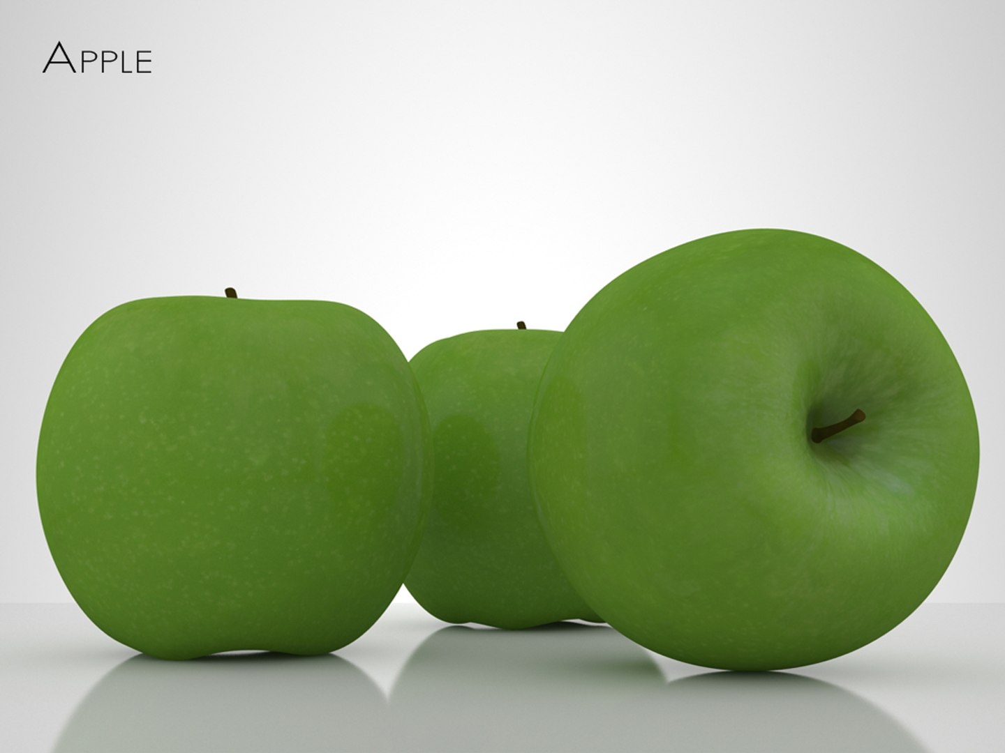 3d Model Of Apple