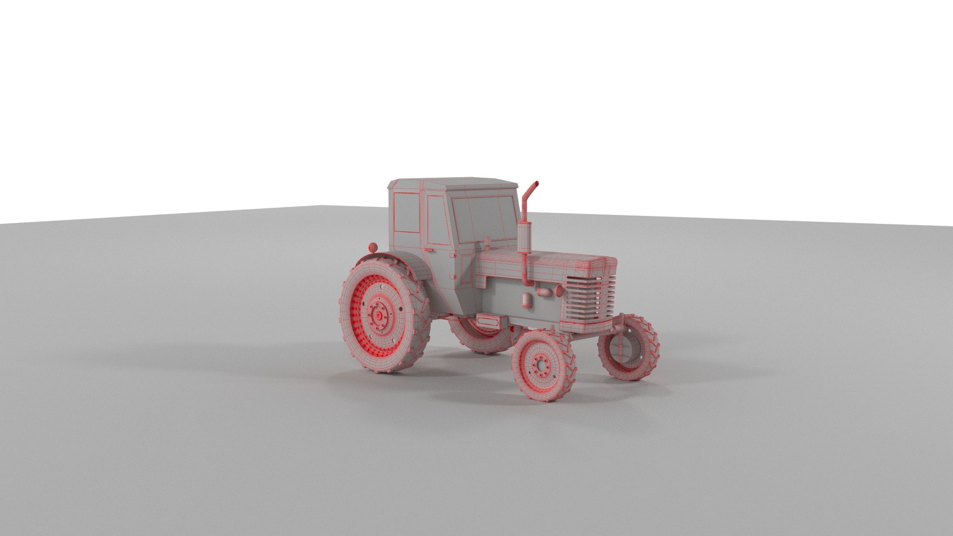 Tractor MTZ 52 3D - TurboSquid 2006446