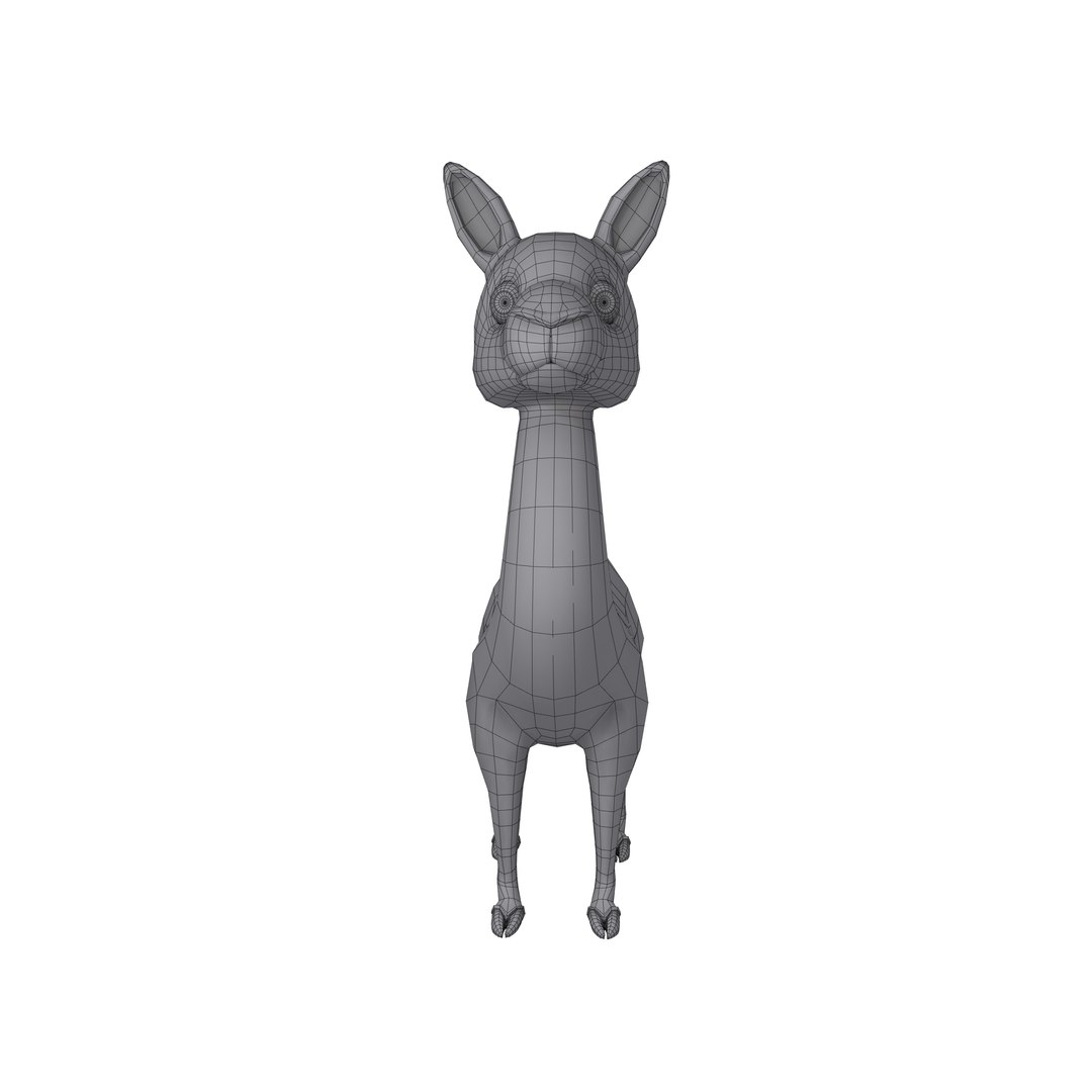 Llama Cartoon 3D Model - TurboSquid 1531792