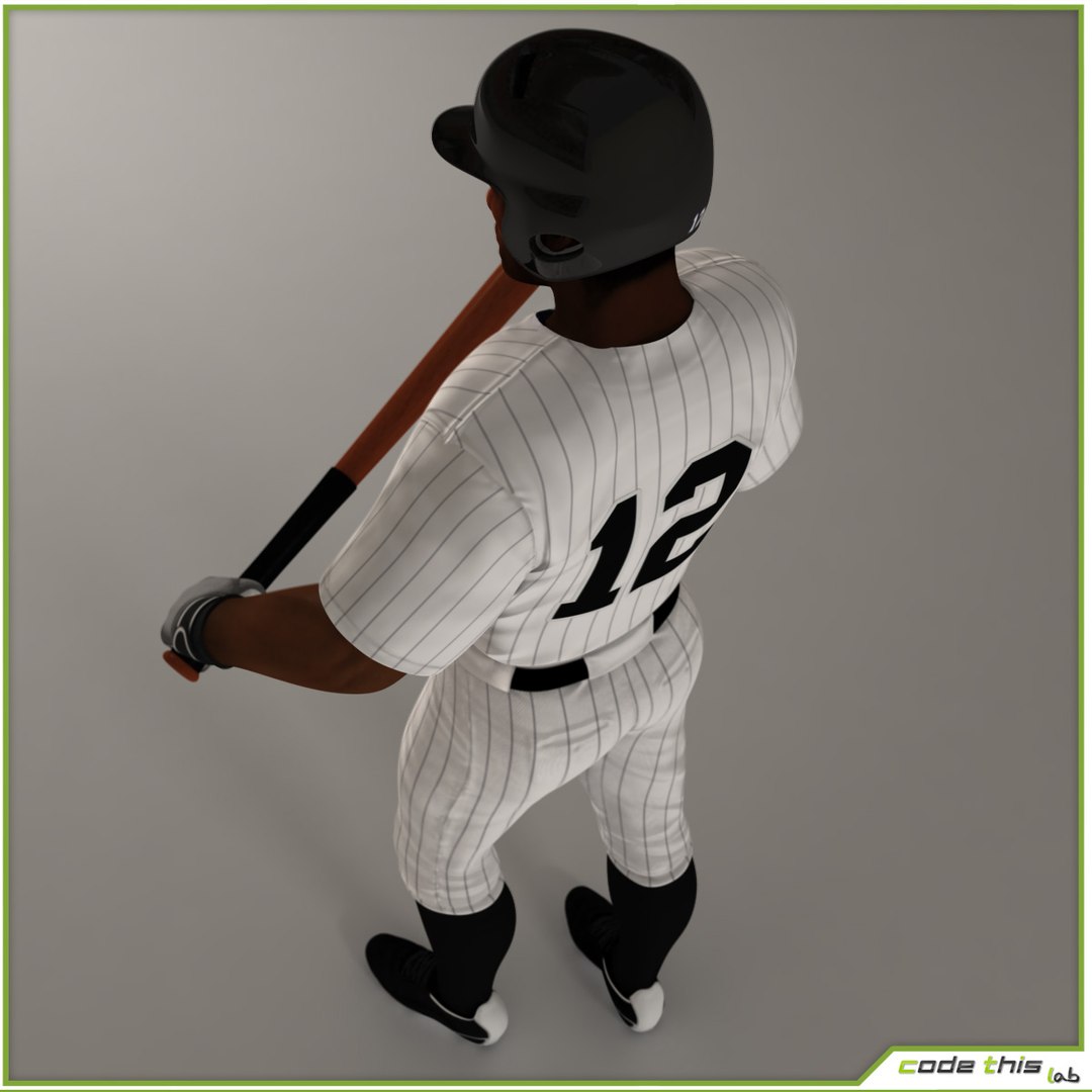 3d Characters Baseball Player Cg Model