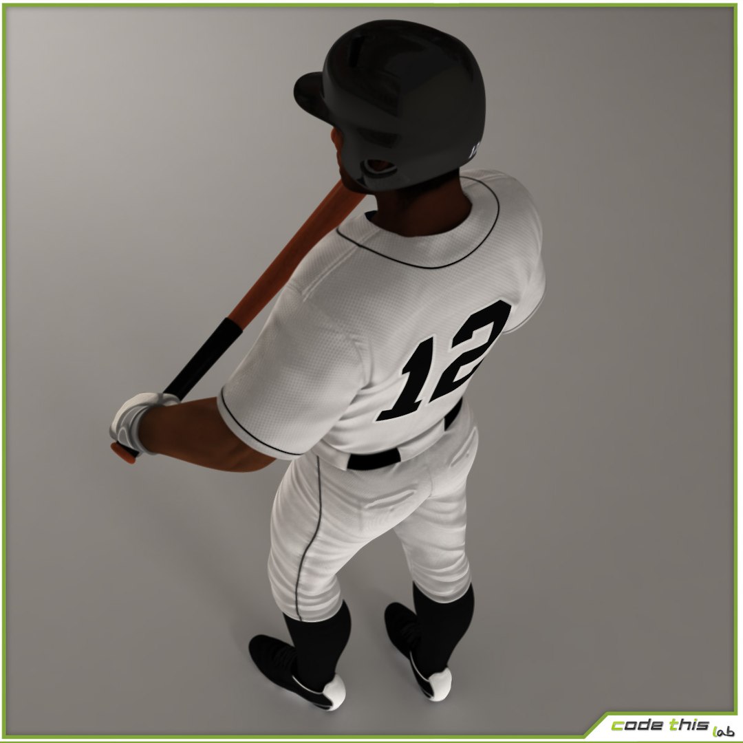3d Characters Baseball Player Cg Model