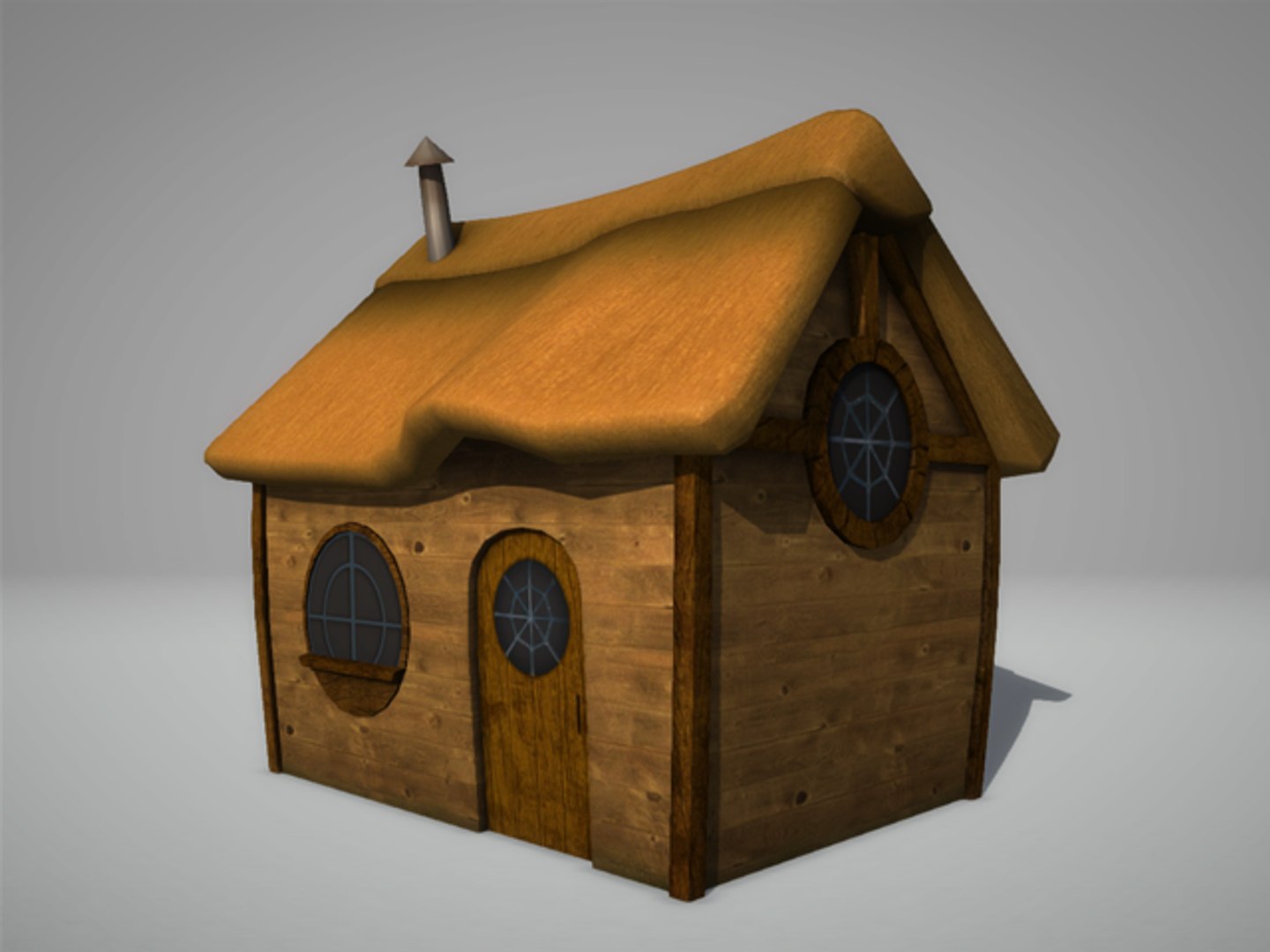 3d Model Of Cartoon Cottage